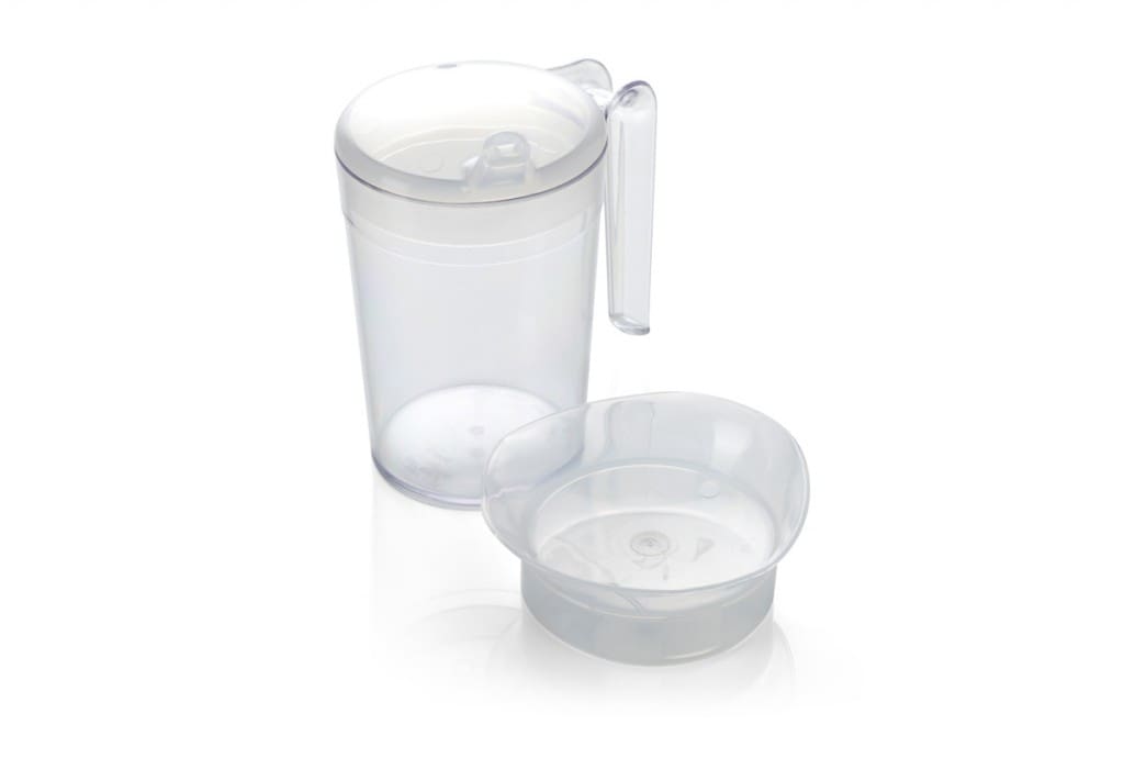 Beaker Set - Feeder/drinking cup with handle, spout lid and feeder lid ...